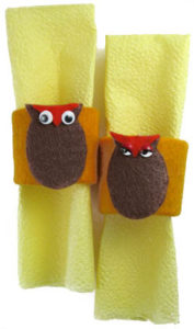 Retro Owl Napkin Rings | Tacky Living